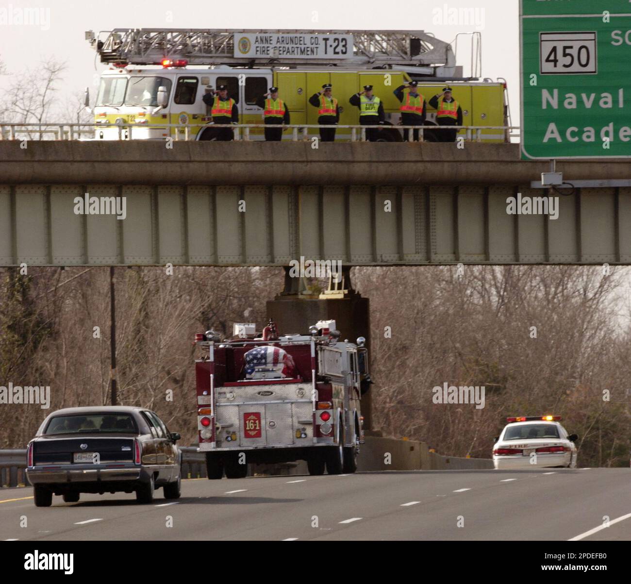 Members of the Anne Arundel County Fire Department, from left, Mike ...