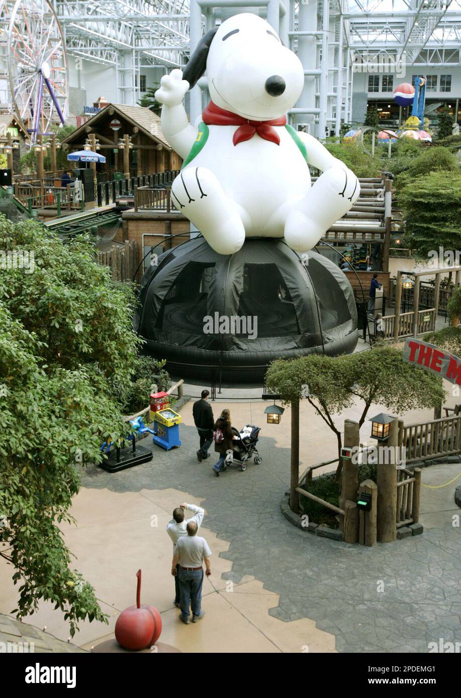 Visitors to the Mall of America in Bloomington, Minn., get a last look ...