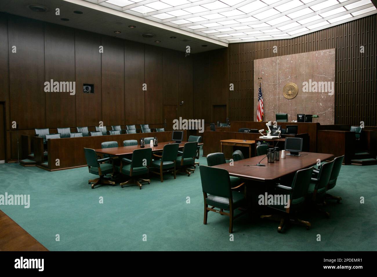 ** FILE ** Interiors of Judge Sim Lake's courtroom at the Robert Casey ...