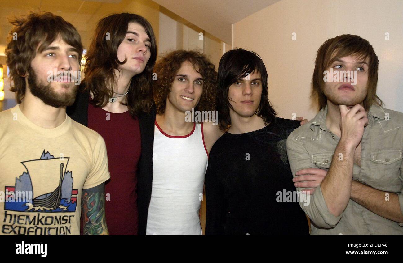 'The Academy Is' poses backstage during MTV's 'Total Request Live' at ...