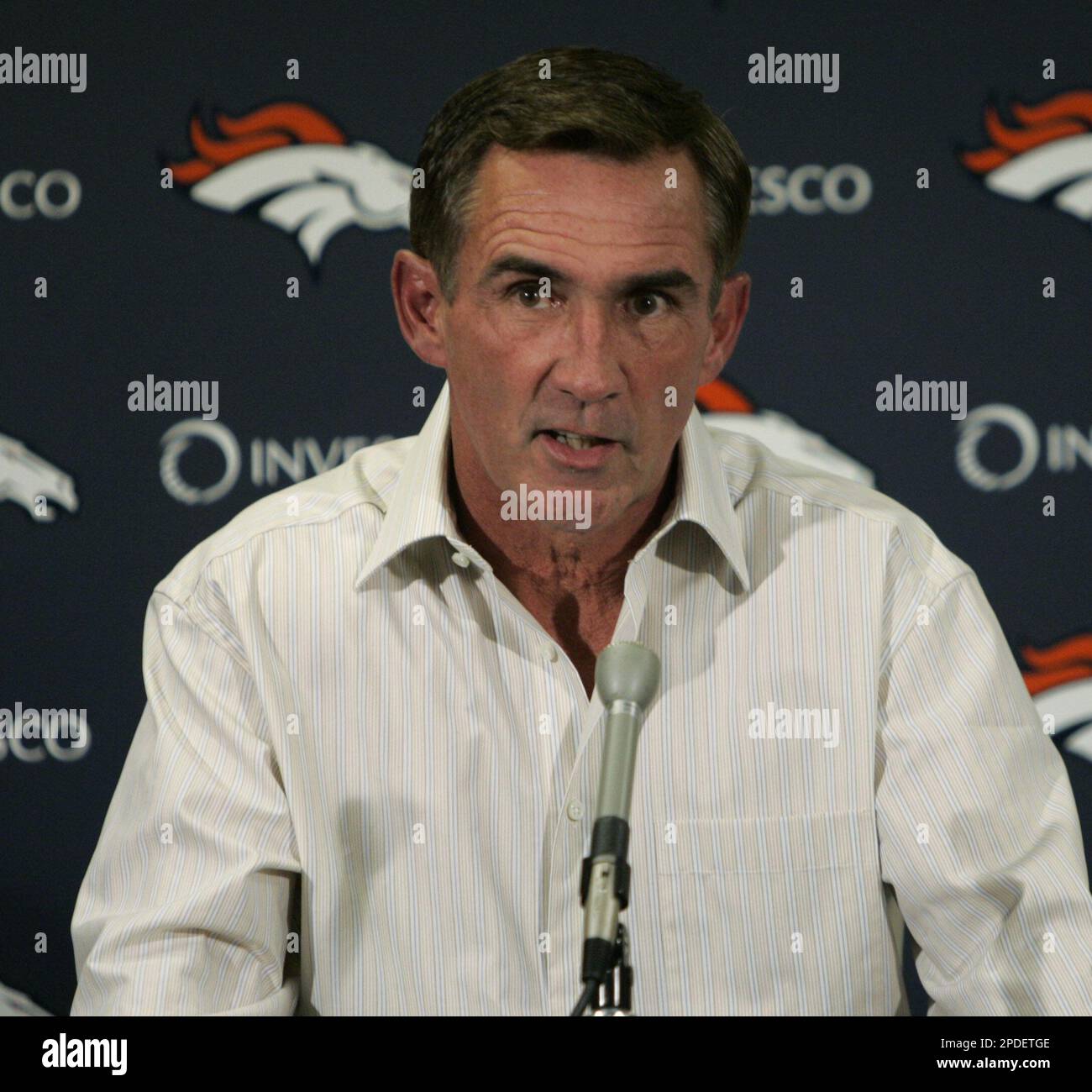 Denver Broncos head coach Mike Shanahan talks about the Broncos ...
