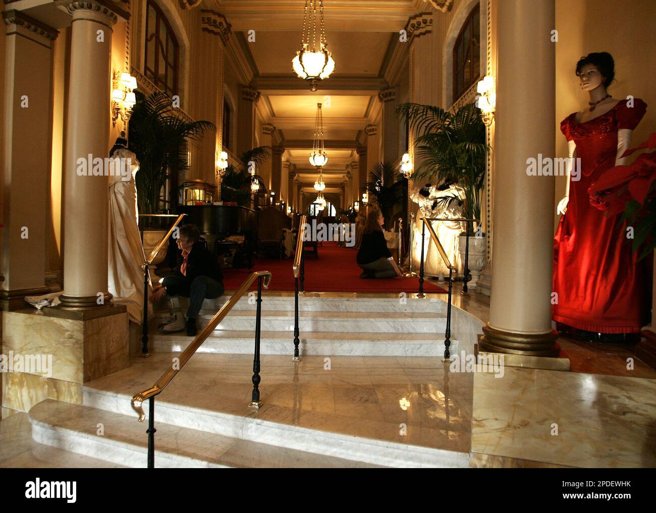 The interior of the Willard InterContinental Hotel is shown leading ...
