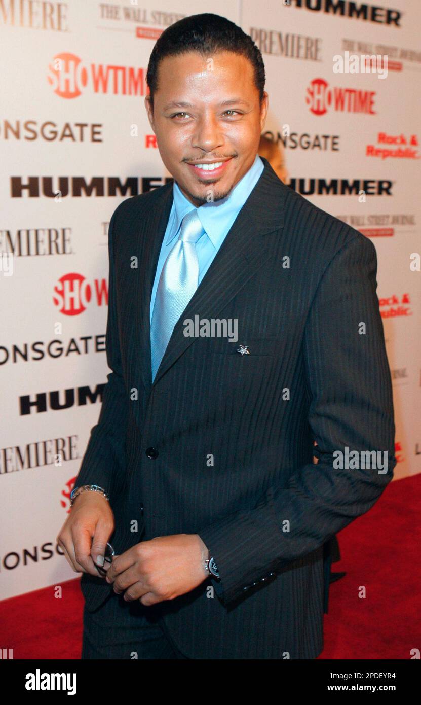 Terrence Howard, one of the stars of the movie "Crash," arrives for a ...