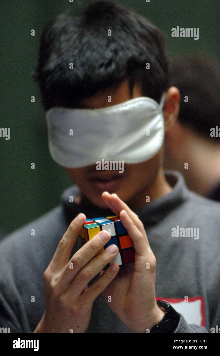 Tyson Mao, founder of the International Rubik's Cube Competition in the ...
