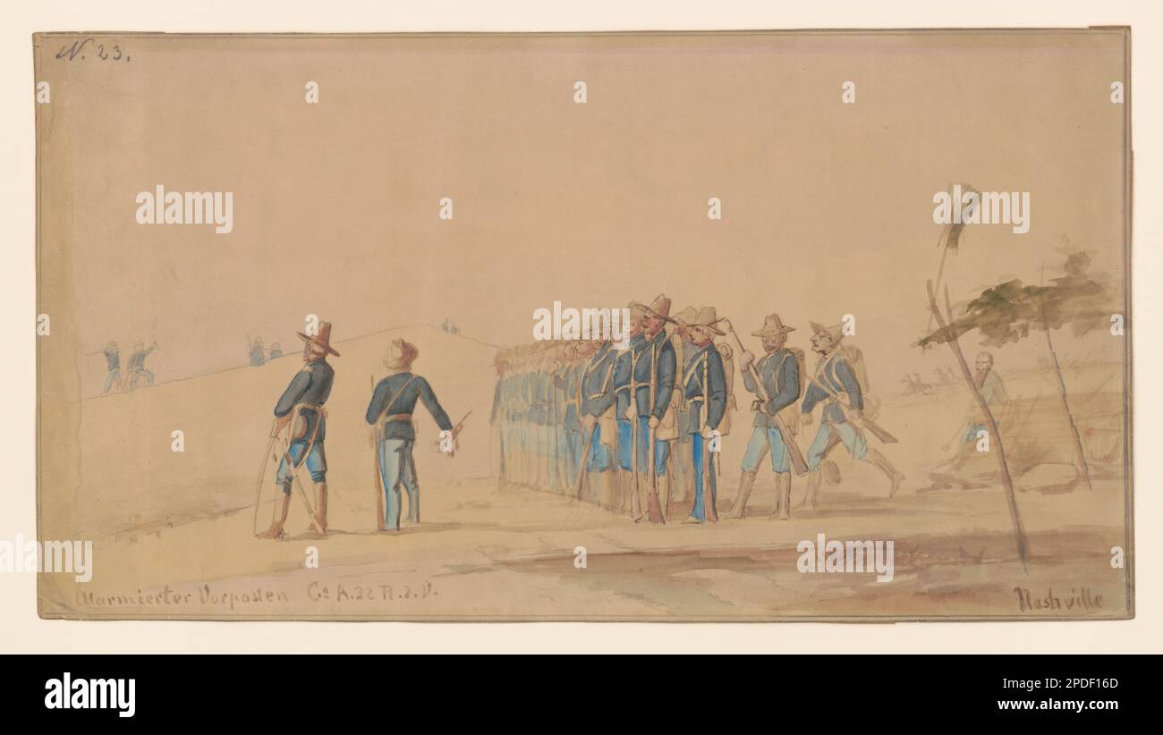 Military training tennessee nashville 1860 1870 hi-res stock ...