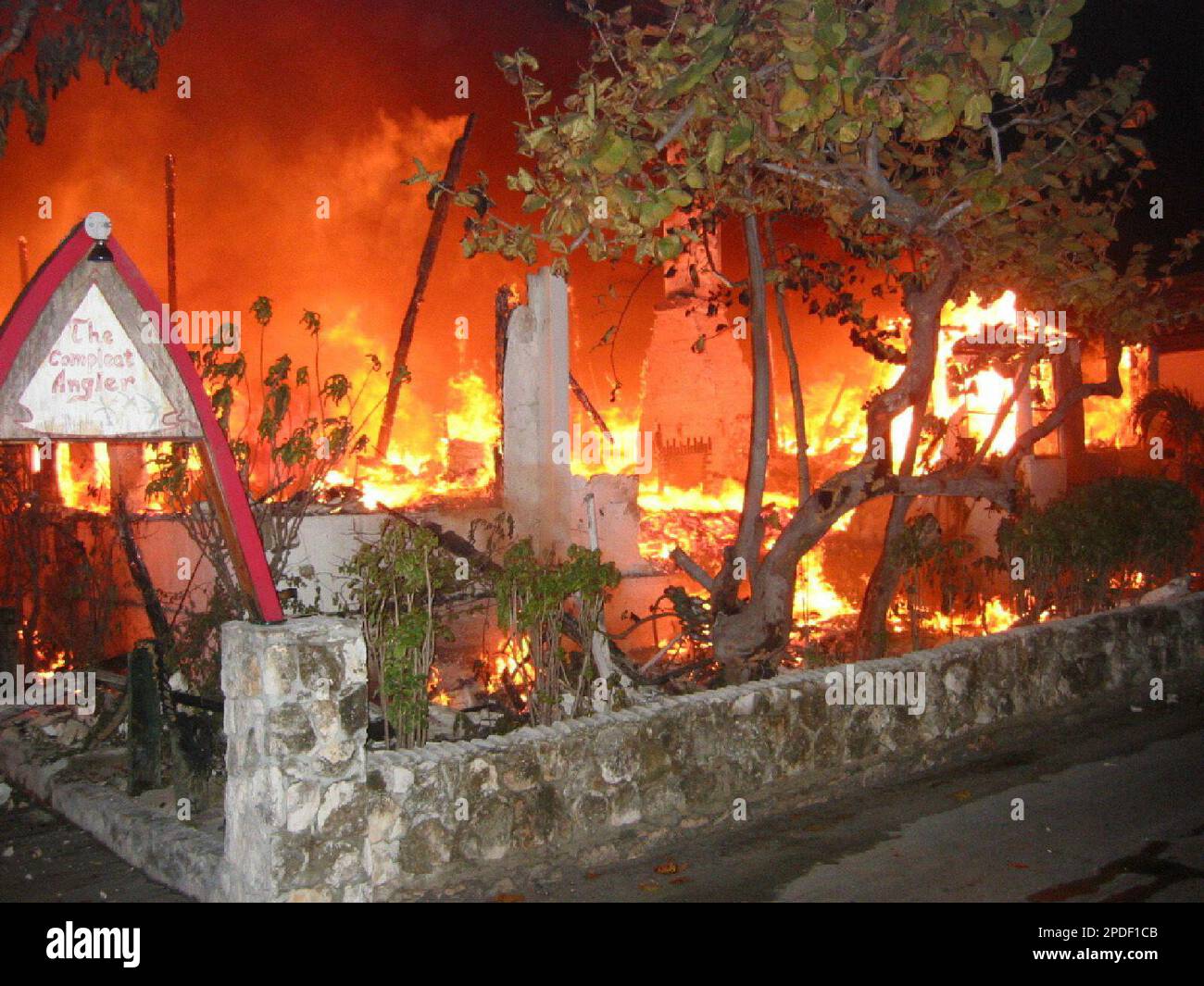 The Compleat Angler Hotel is engulfed in flames in the early hours of ...
