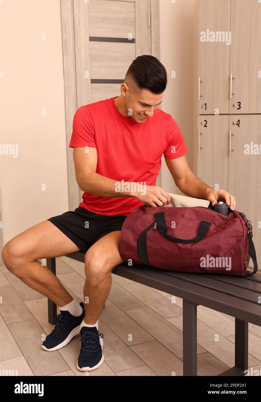 Bag locker room hi-res stock photography and images - Alamy