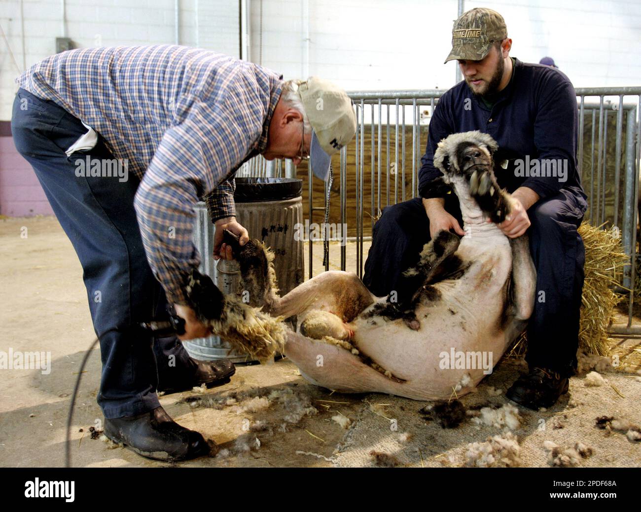 Gene Bollinger, left, and his son Derrick Bollinger of Manheim, Pa ...