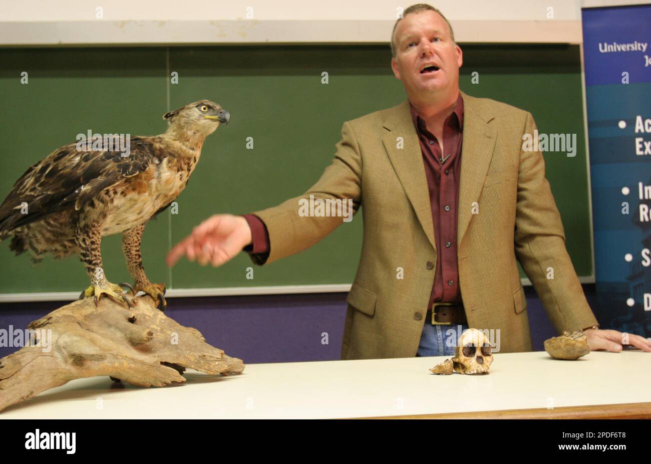 Paleo-anthropologist at the University of the Witwatersrand, Lee Berger ...
