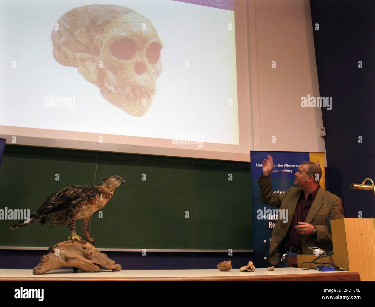 Paleo-anthropologist at the University of the Witwatersrand, Lee Berger ...