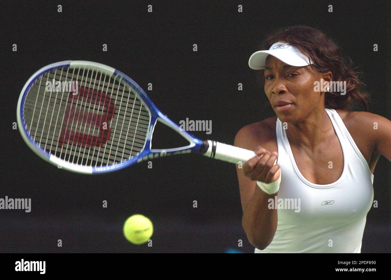 American tennis player Venus Williams during training in Melbourne Park ...