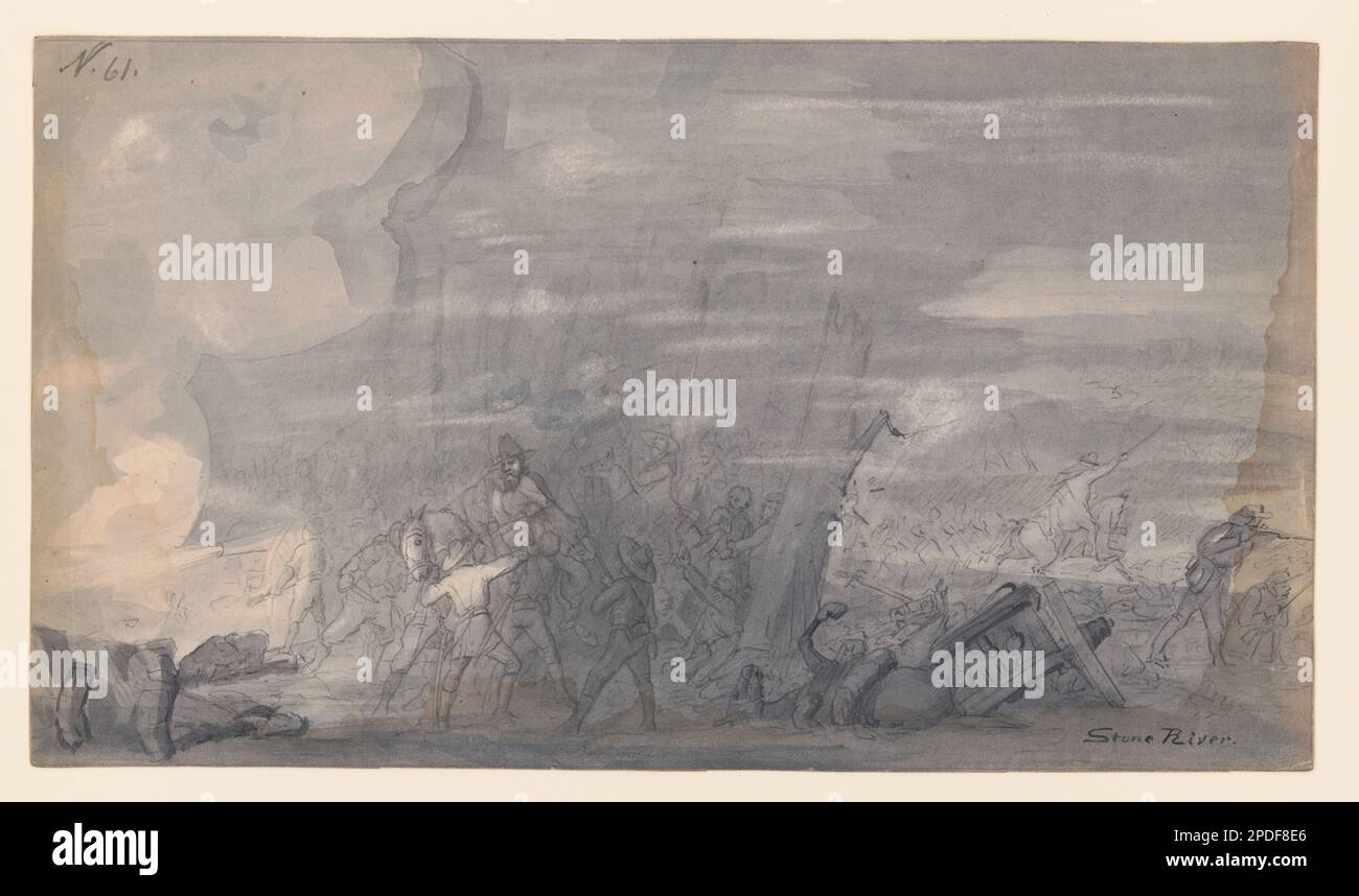 The capture of General August Willich at Stone's River Tennessee, 1862 ...