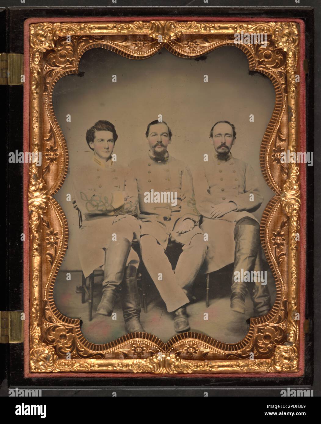 Captain Eugene A. Hawkins, Colonel William H. Willis, and Captain ...