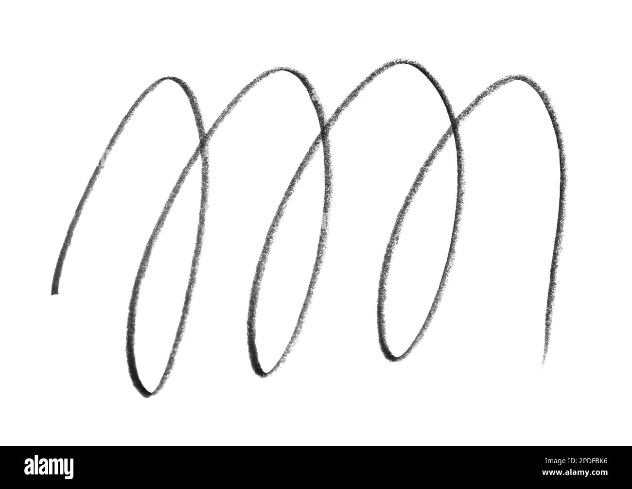 Hand drawn pencil scribble on white background, top view Stock Photo ...