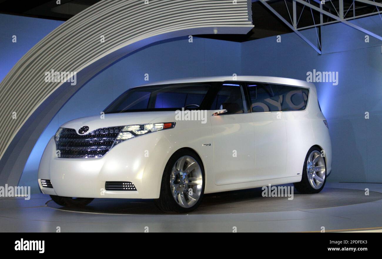 The Toyota F3R concept minivan is unveiled at the North American ...