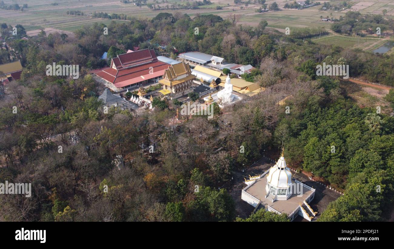 Aerial view of temple in thailand in nongbua lump Stock Photo - Alamy