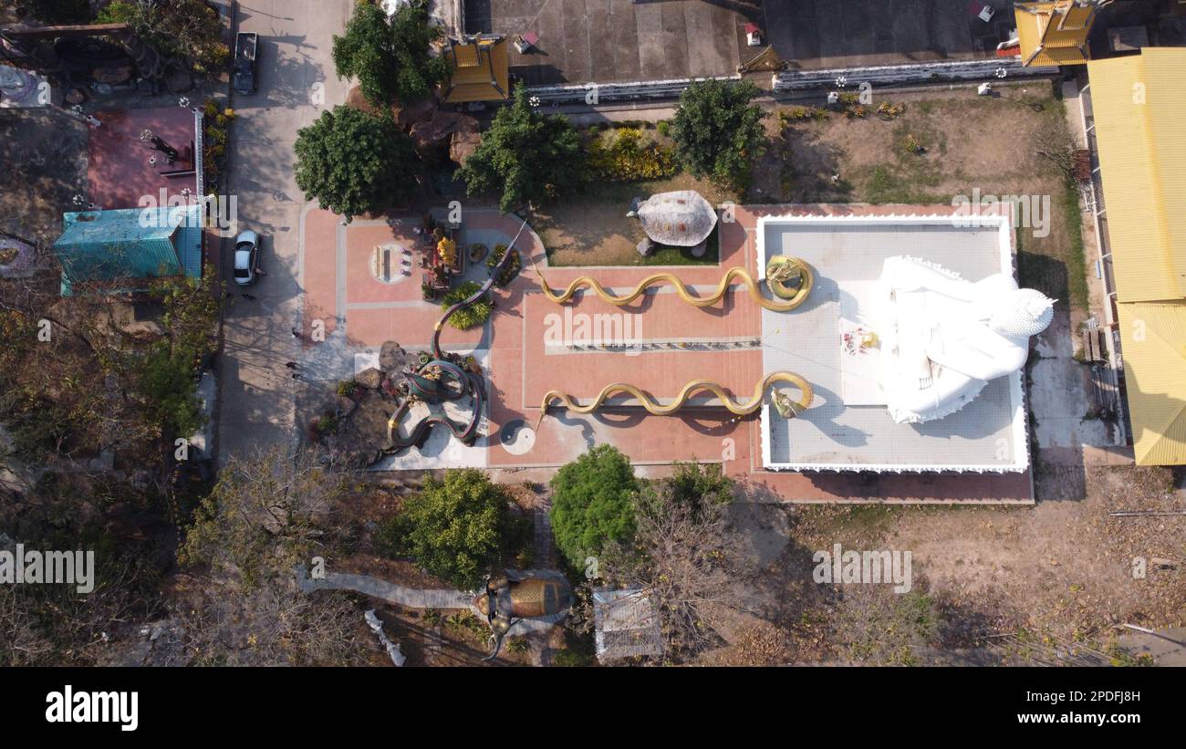 Aerial view of temple in thailand in nongbua lump Stock Photo - Alamy