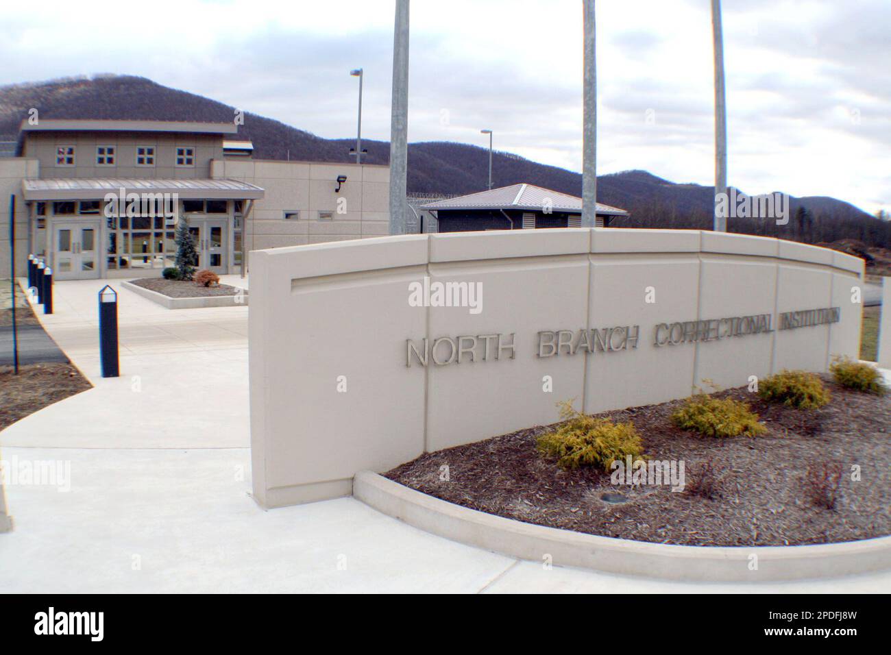 The entrance of the North Branch Correctional Institution is shown ...