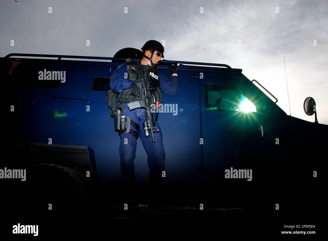 ** ADVANCE FOR WEEKEND JAN. 7-8 ** Dallas SWAT Senior Cpl. Christian D ...