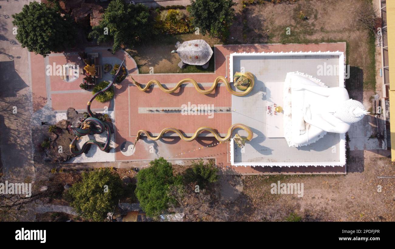 Aerial view of temple in thailand in nongbua lump Stock Photo - Alamy