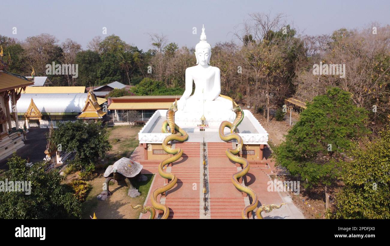 Aerial view of temple in thailand in nongbua lump Stock Photo - Alamy