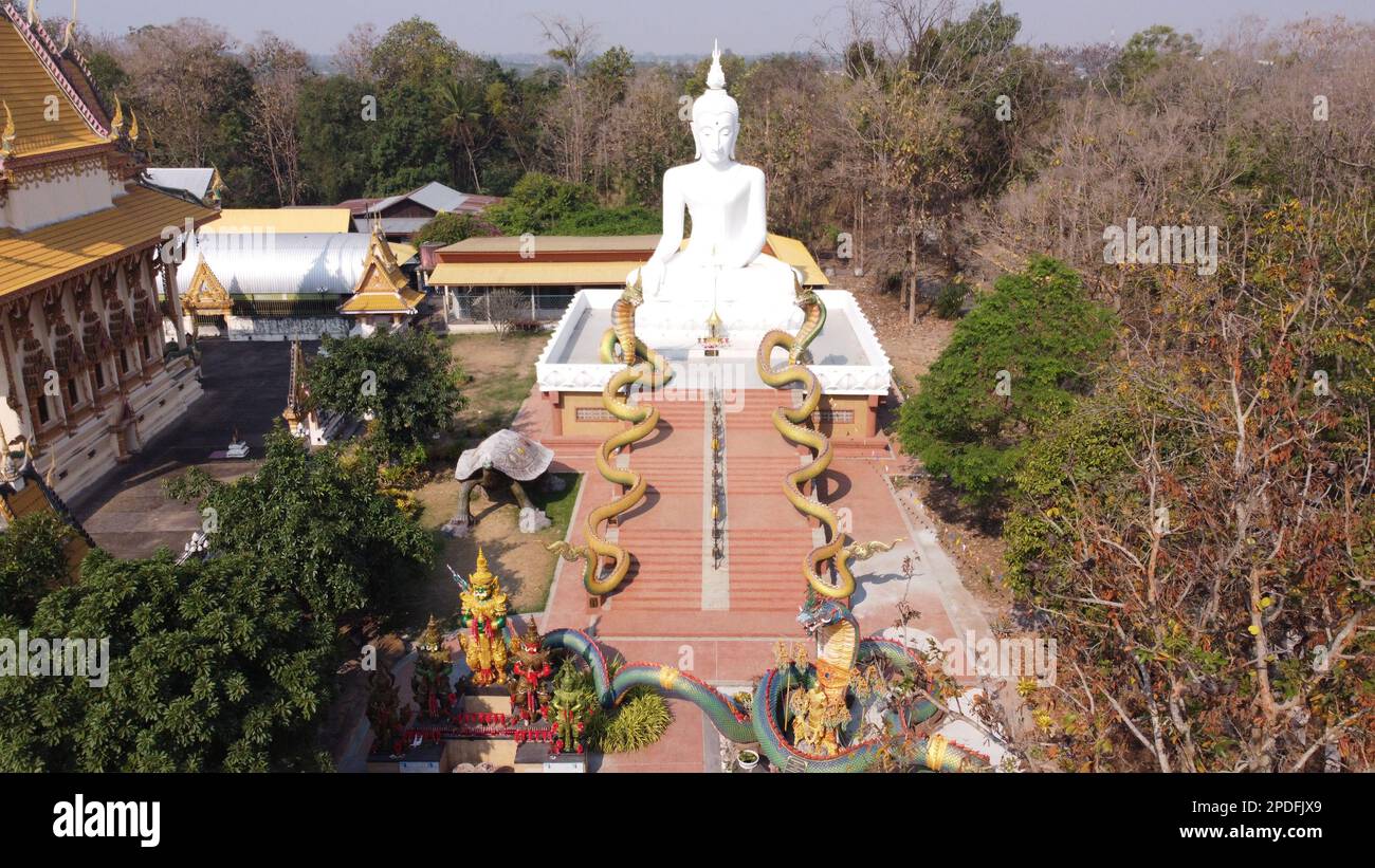 Aerial view of temple in thailand in nongbua lump Stock Photo - Alamy