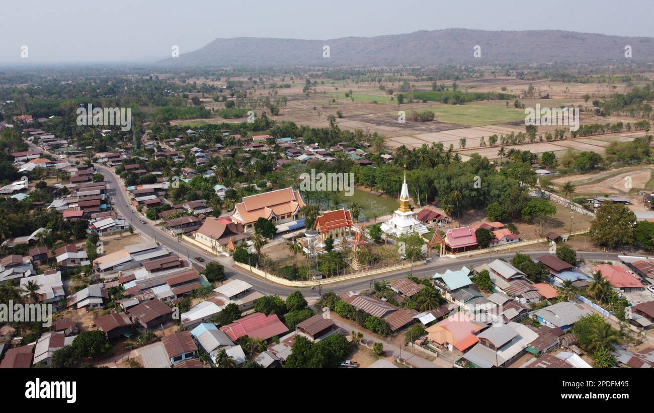 Aerial view of temple in thailand in nongbua lump Stock Photo - Alamy