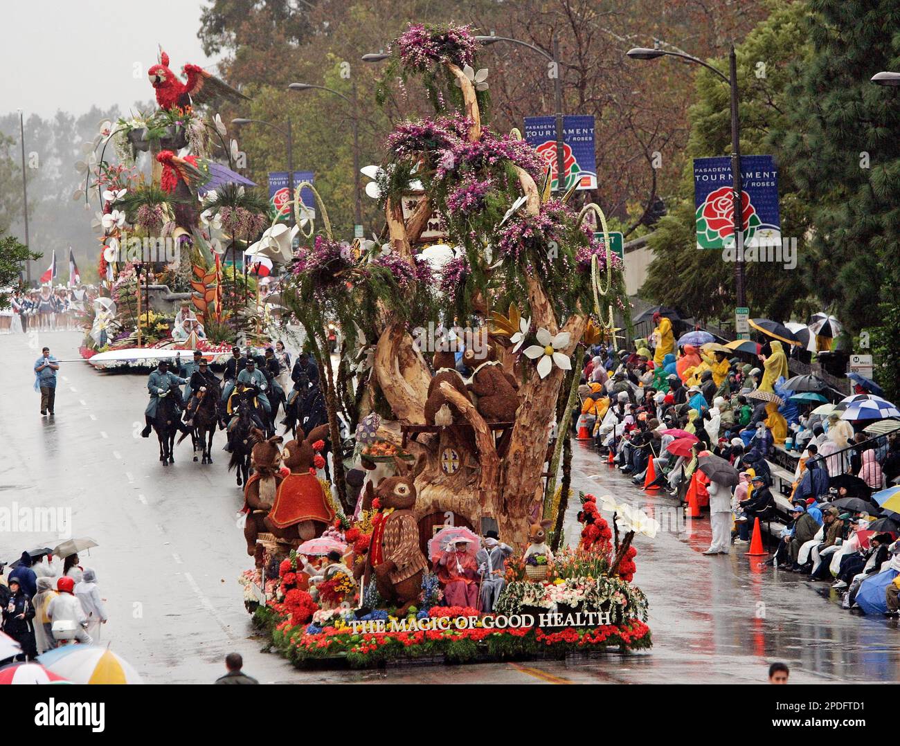 The Kaiser Permanente float "The Magic Of Good Health" makes its way ...
