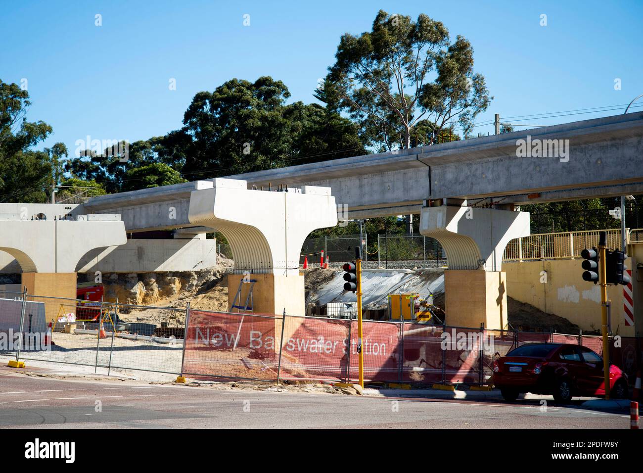 Construction of a Highway Overpass Stock Photo - Alamy
