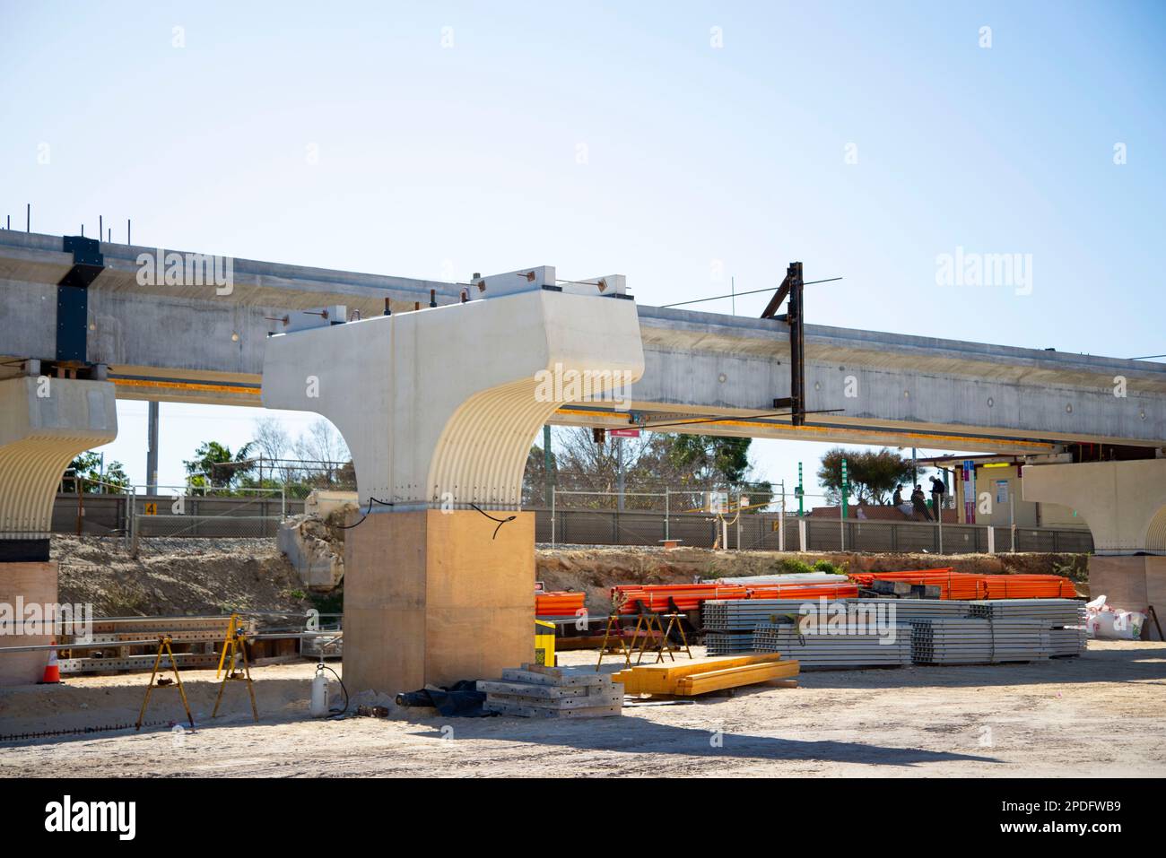 Construction of a Highway Overpass Stock Photo - Alamy