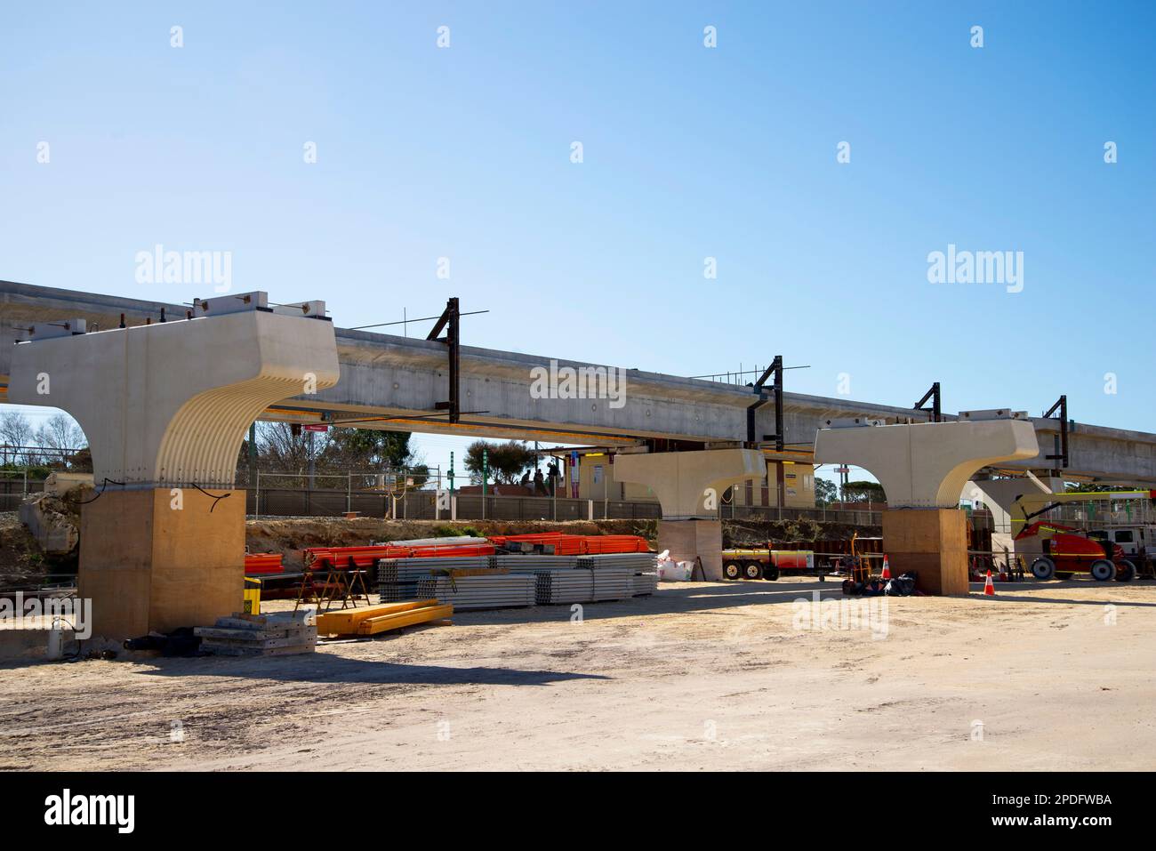 Construction of a Highway Overpass Stock Photo - Alamy