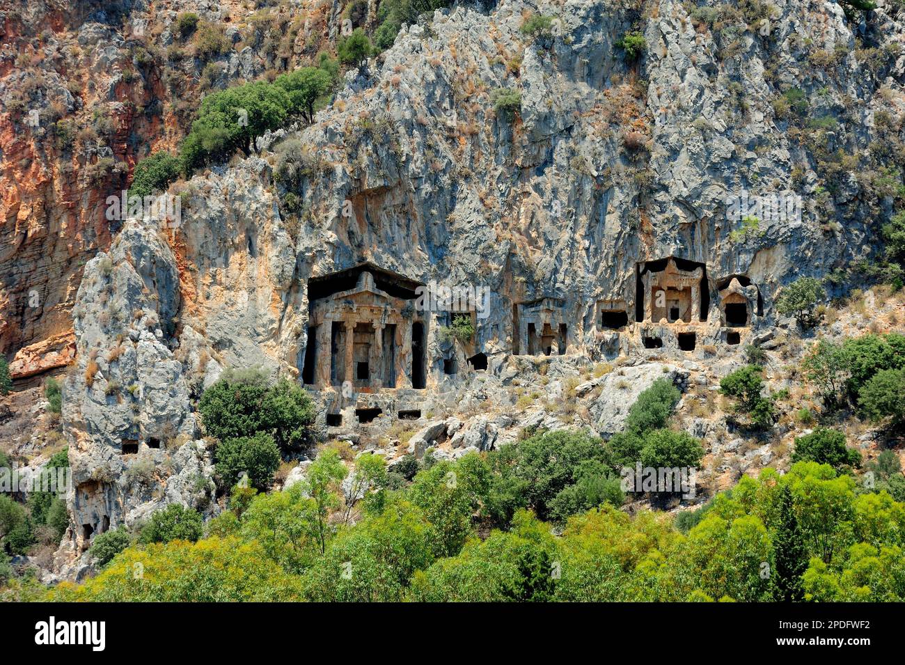 king tombs carved into the rocks belonging to the ancient period ...