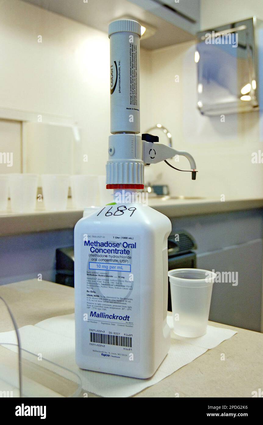 **ADVANCE FOR SUNDAY JAN. 1** A bottle of Methadose Oral Concentrate ...