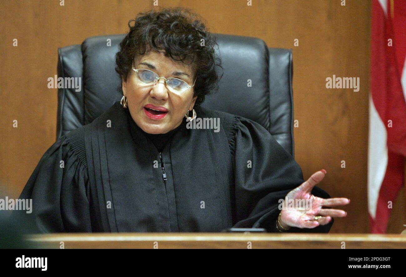 ** ADVANCE FOR SUNDAY, JAN. 1 ** Judge Mabel Jasper is seen in her ...