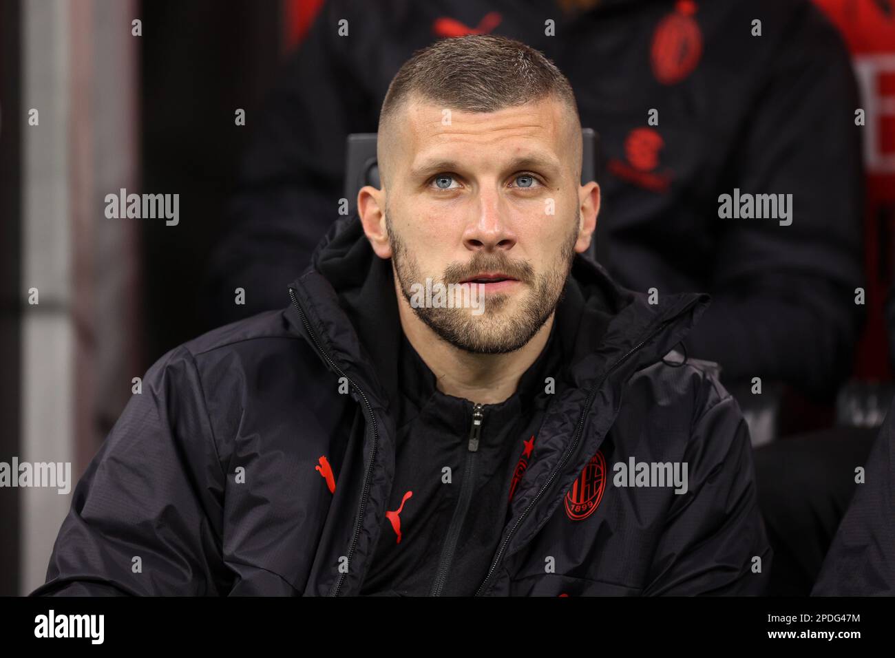 Milan, Italy. 13th Mar, 2023. Italy, Milan, march 13 2023: Ante Rebic ...