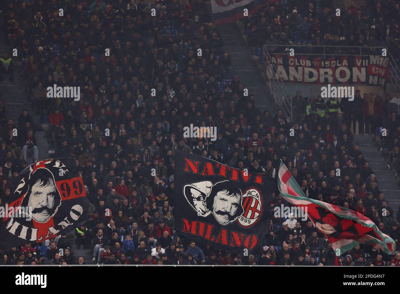 Milan, Italy. 13th Mar, 2023. Italy, Milan, march 13 2023: supporters ...