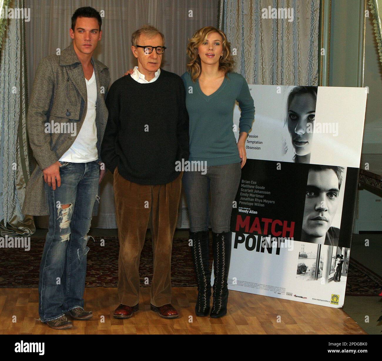 From left, U.S. actor Jonathan Rhys-Meyers, U.S director and actor ...