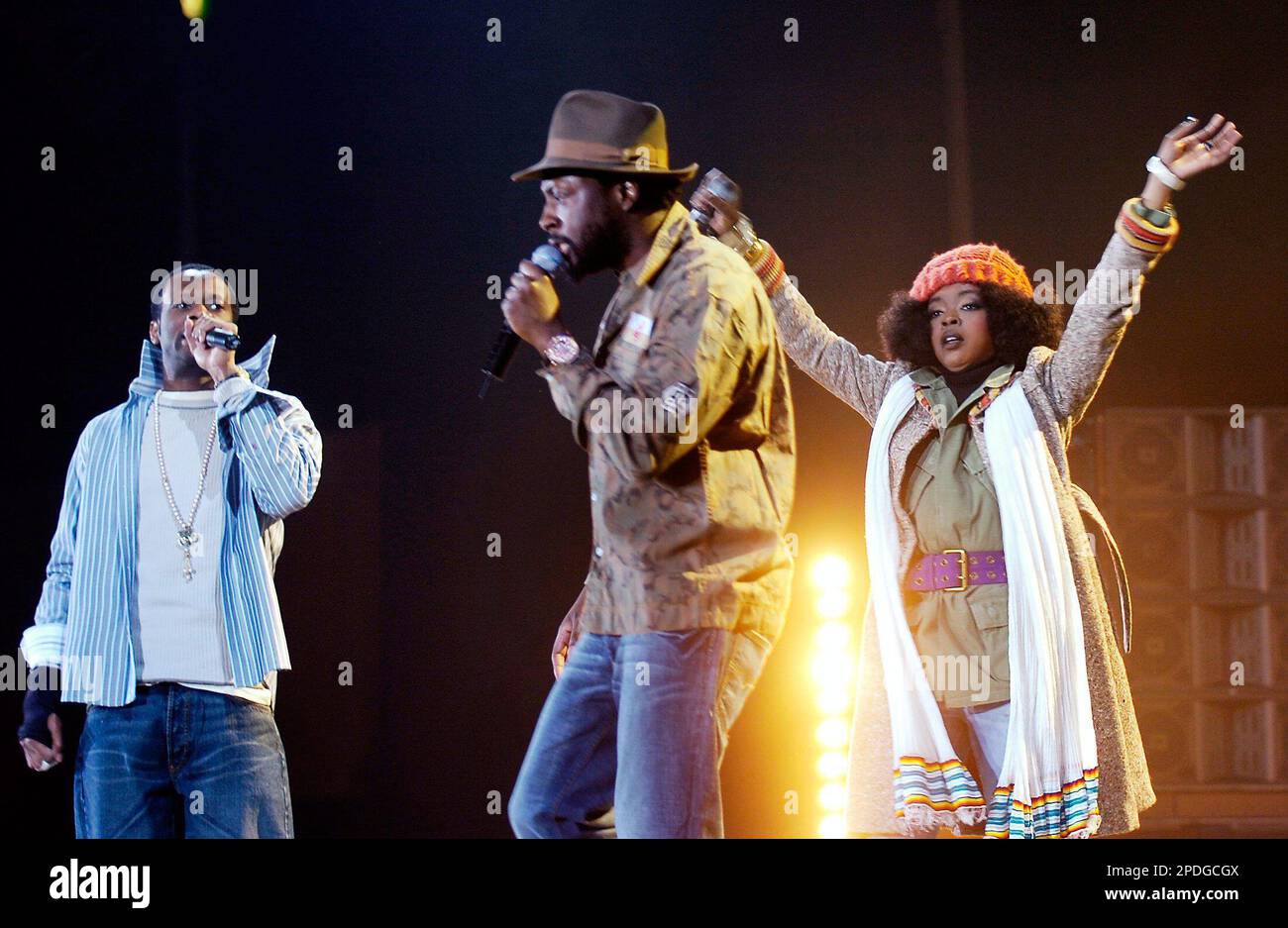 From left, Prakazrel 'Pras' Michel, Wyclef Jean and Lauryn Hill ...