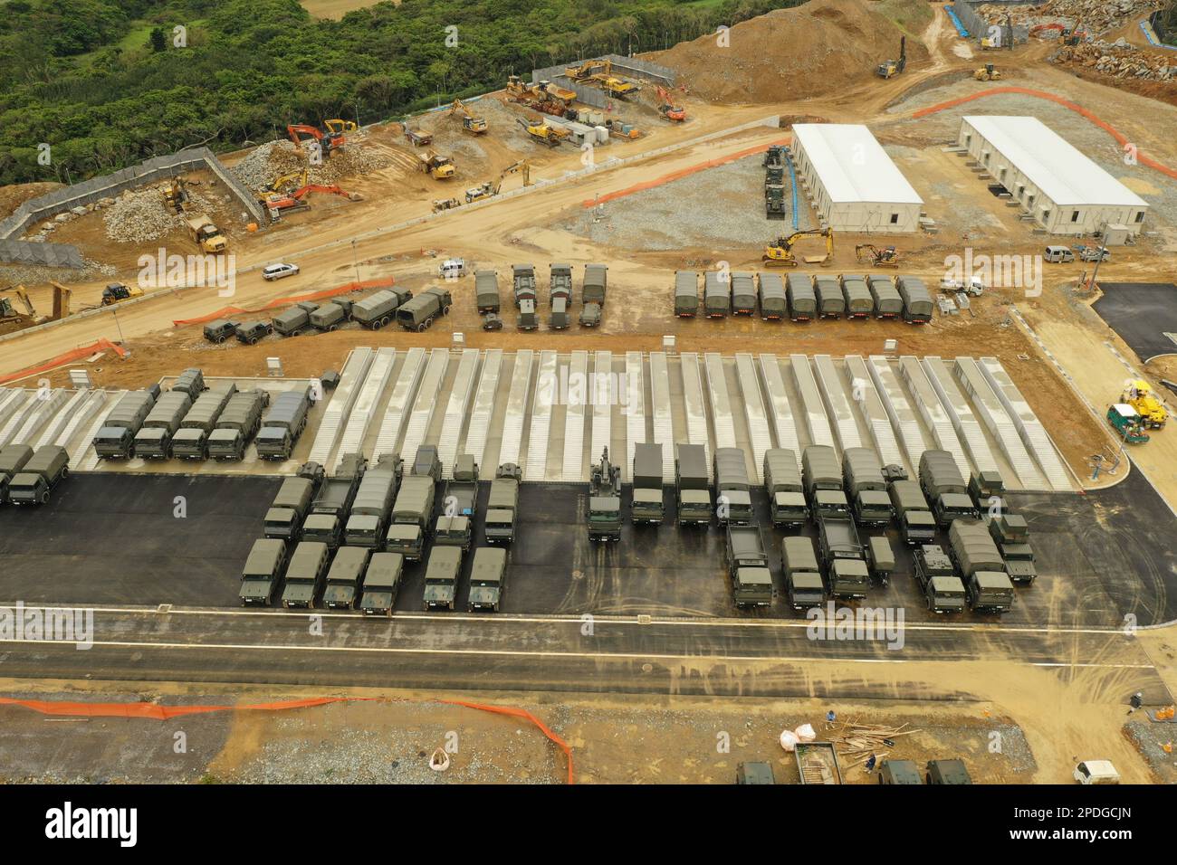 ISHIGAKI, OKINAWA, JAPAN - MARCH 14: In this photo shows an Aerial view ...
