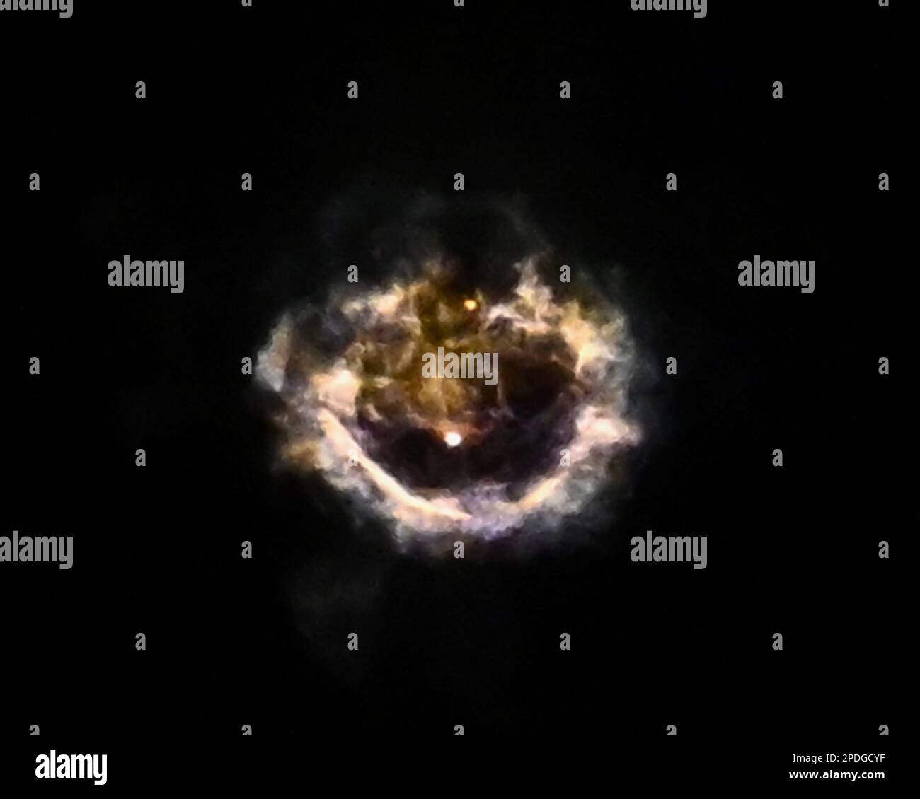 Florida, US, March 14, 2023. The plume from stage separation is visible ...