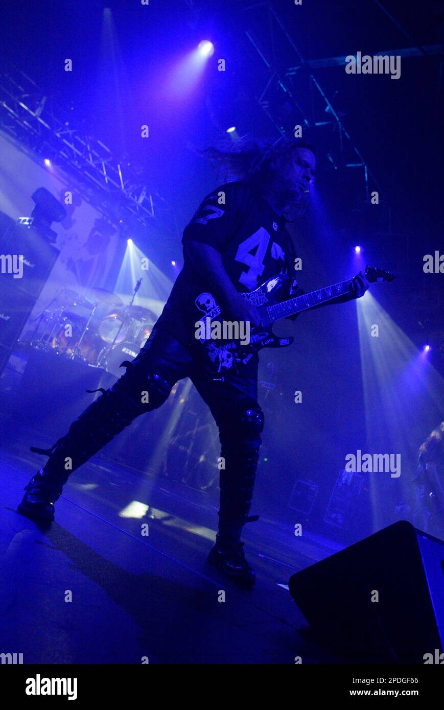 Jeff Hanneman of Slayer performing live at Hordern Pavilion. Sydney ...