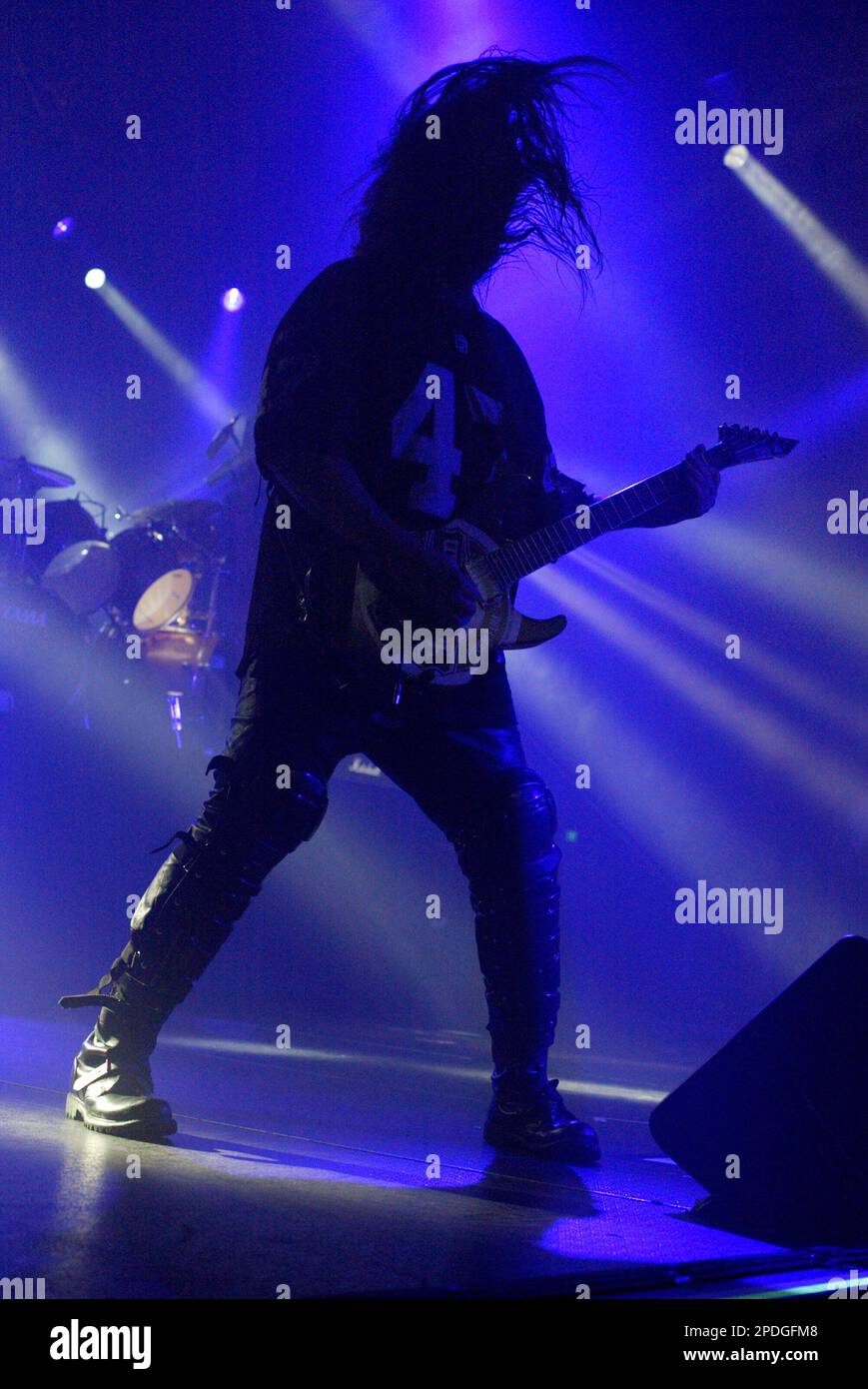 Jeff Hanneman of Slayer performing live at Hordern Pavilion. Sydney ...