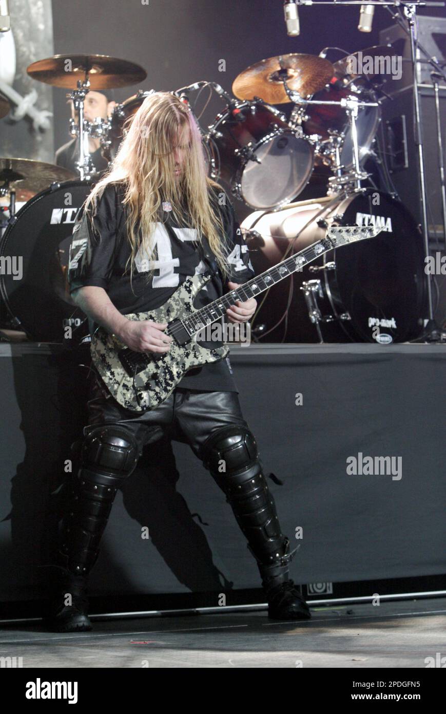 Jeff Hanneman Slayer performing live in concert at the Hordern Pavilion ...