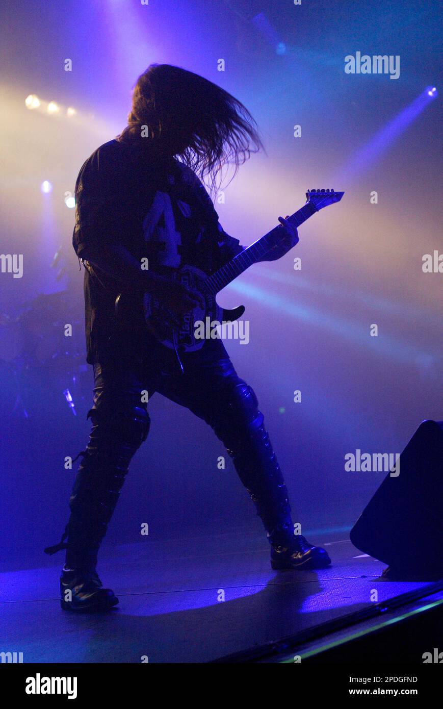 Jeff Hanneman of Slayer performing live at Hordern Pavilion. Sydney ...