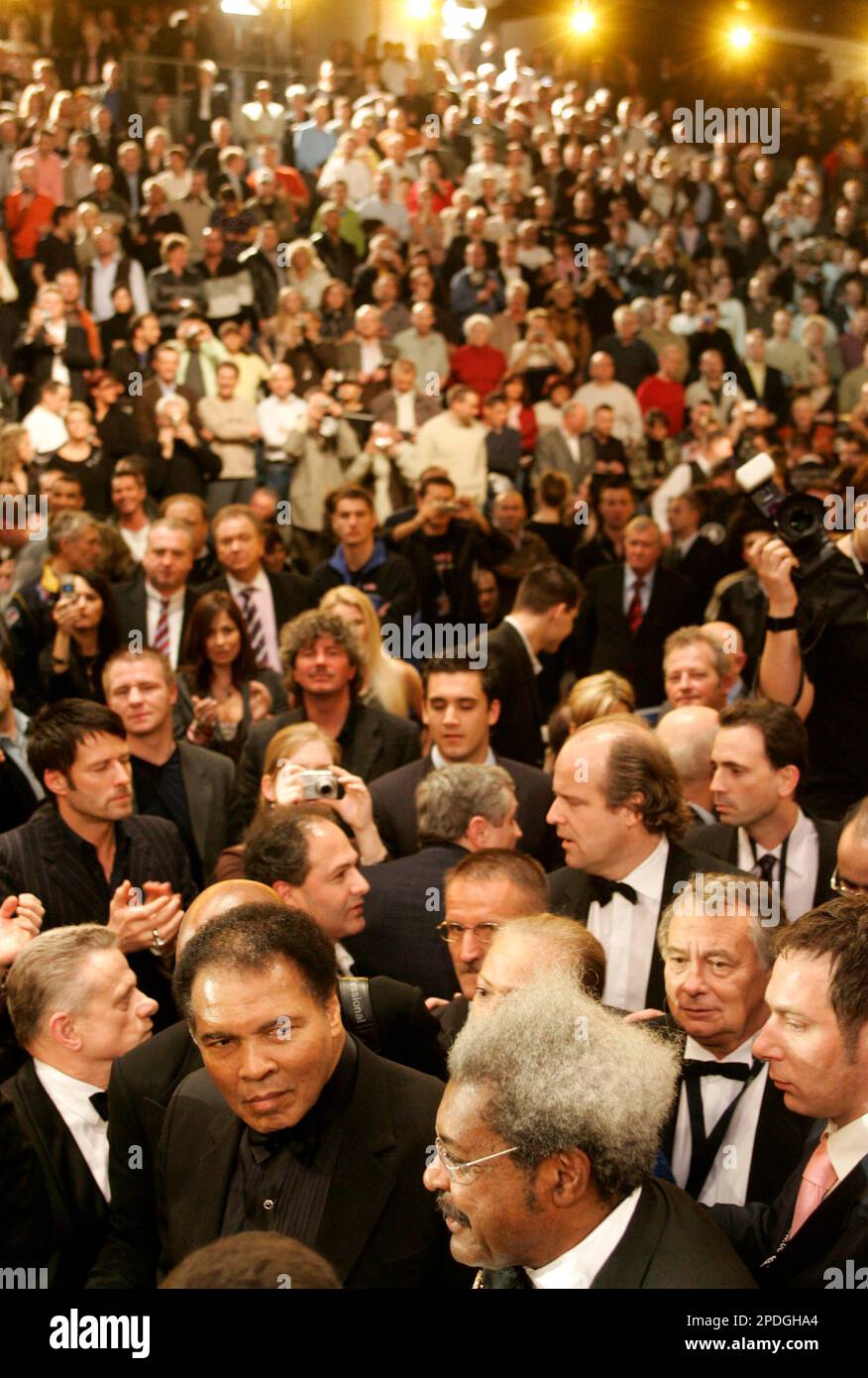 Boxing Legend Muhammad Ali, left, and promoter Don King, right, arrive ...
