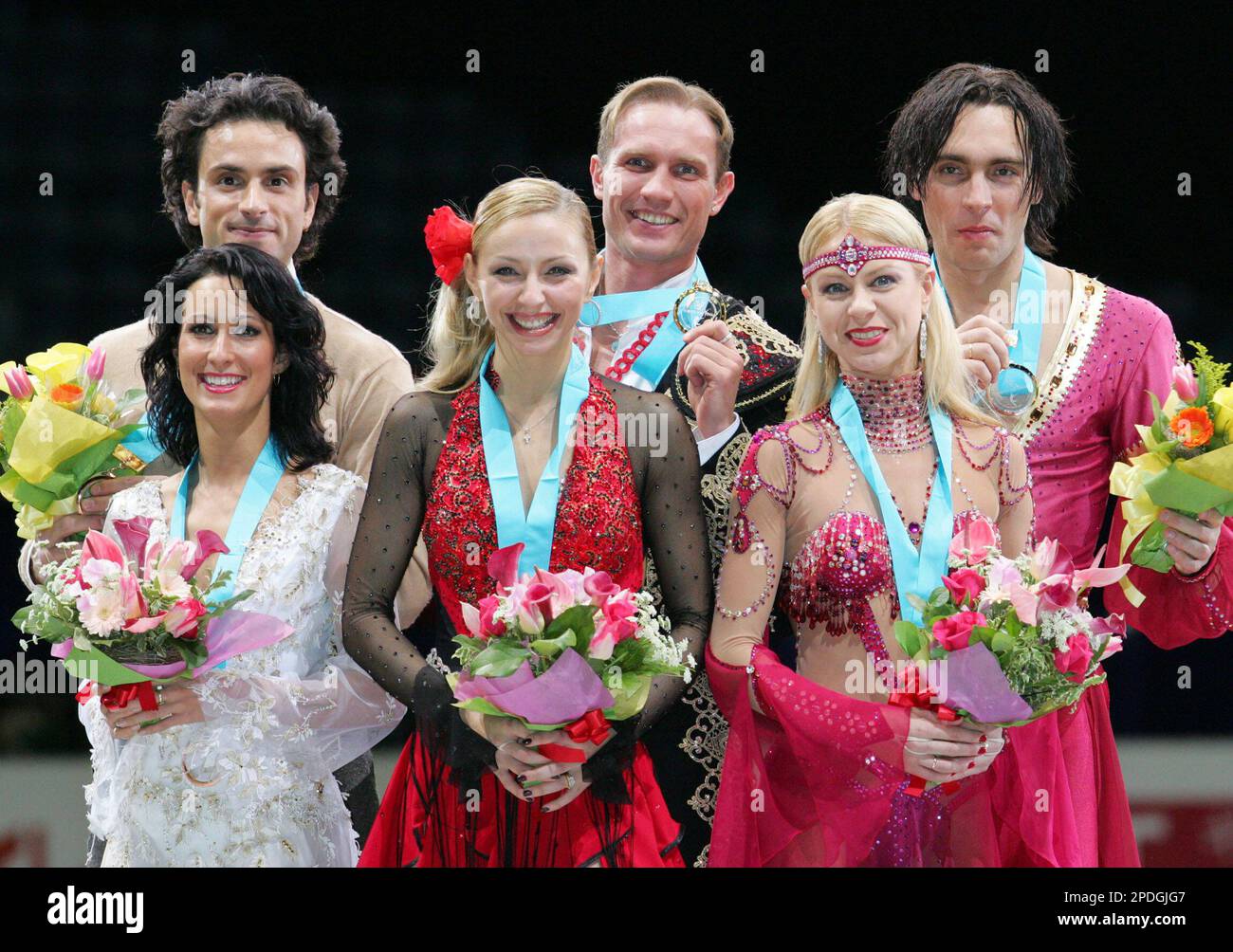 Russian ice dancing free dance event gold medalist pair, center ...