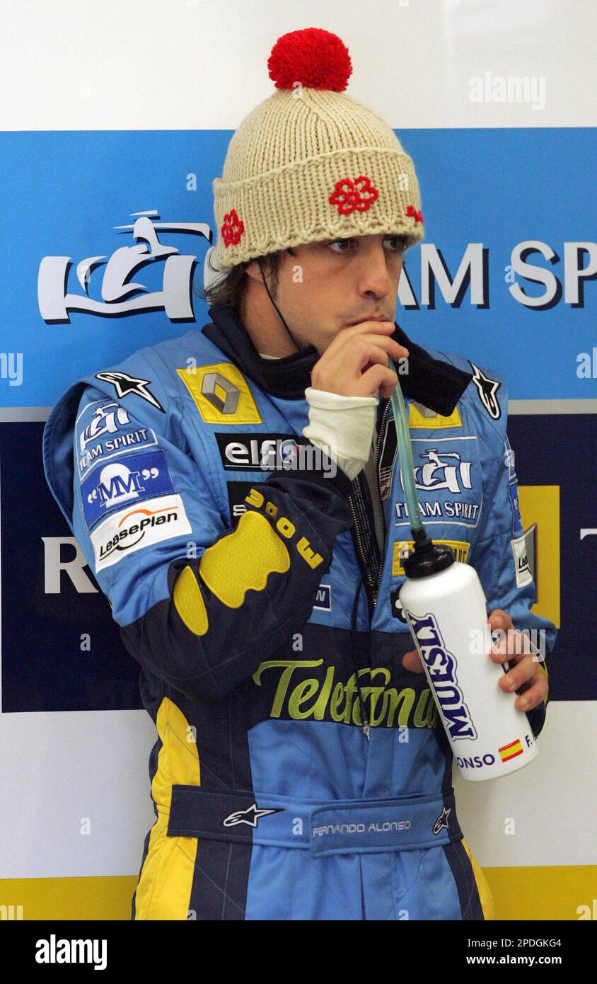 Spanish World Champion Formula One driver Fernando Alonso of the ...