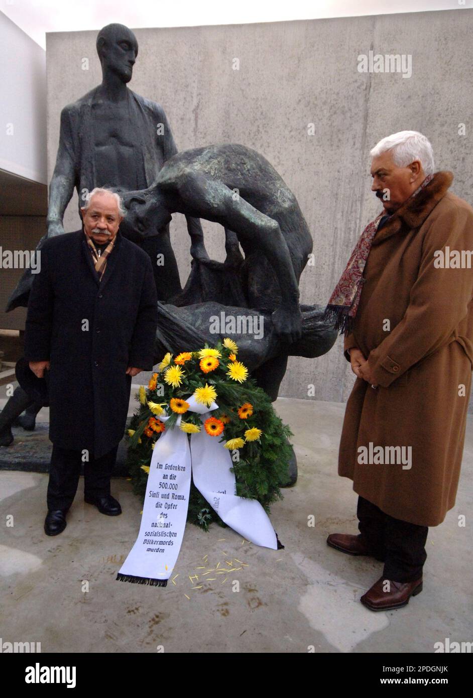 Nazi concentration camp survivors Franz Rosenbach, left, and Hugo ...
