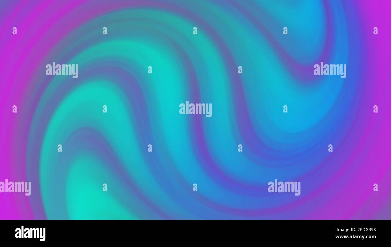 Wavy twirl purple cyan gradient abstract background. 2D layout ...