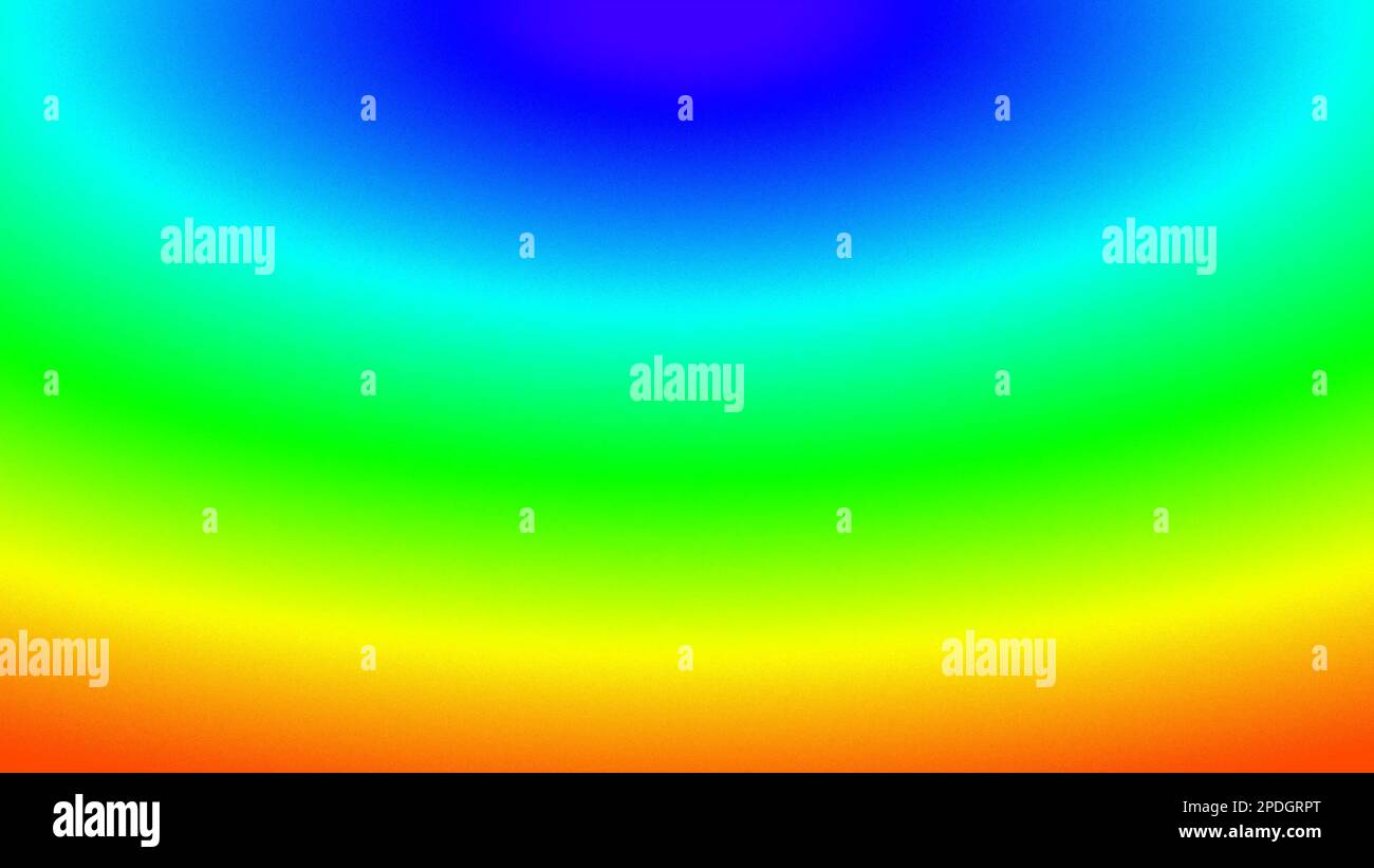 Glow rainbow radial color from upper center. 2D layout illustration ...